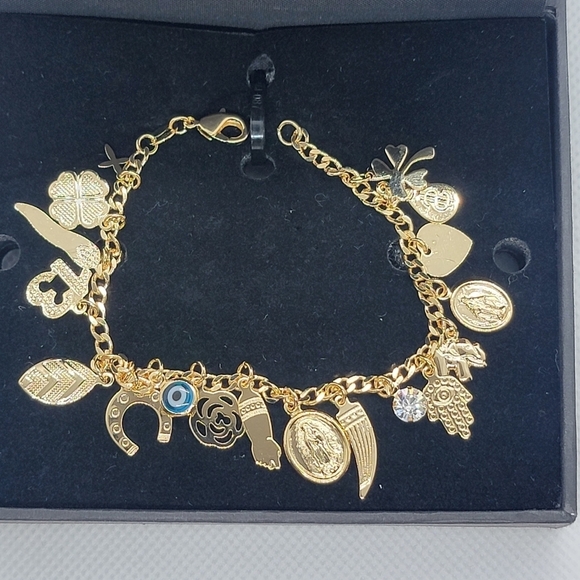 Jewelry | Lucky Charm Protection Bracelet Brazilian 18k Goldfilled ...